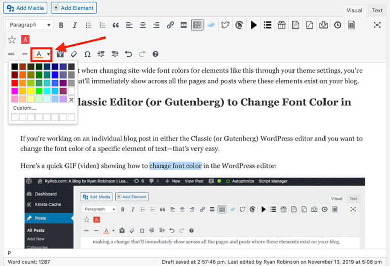 How to Change Font Color in WordPress (on Your Blog) in 2024 How to Change Font Color in WordPress (on Your Blog) in 2024