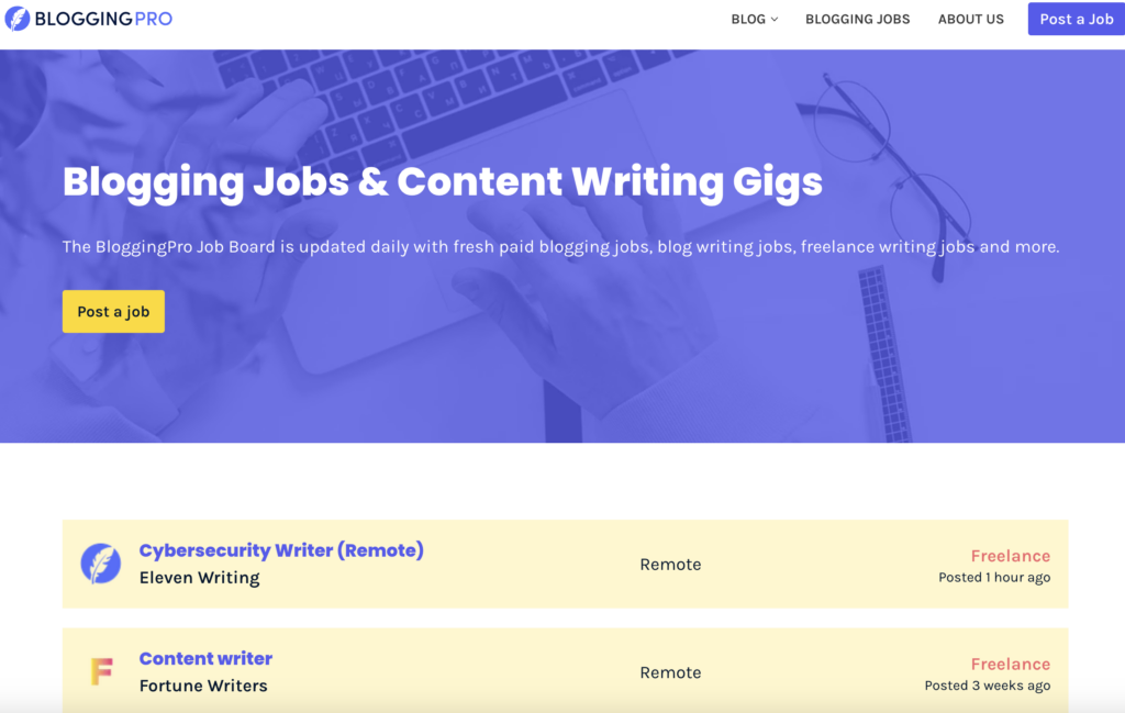 36 Best Blogging Jobs Sites in 2024 (Where to Get Blogging Work)