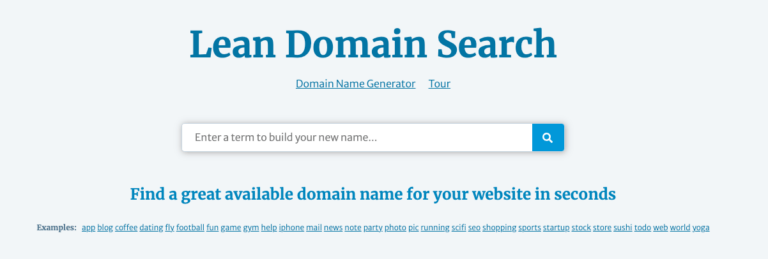 Domain Name Generator (Free Tool): Find Domain Names