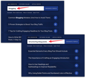 Blog Post Idea Generator (Free Tool): SEO Blog Topic Ideas
