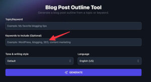 Blog Outline Generator: Free AI-Powered SEO Blog Post Outlines