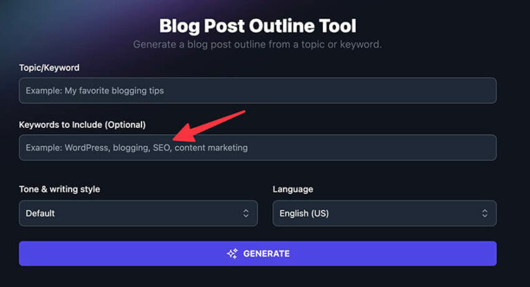 Blog Outline Generator: Free AI-Powered SEO Blog Post Outlines