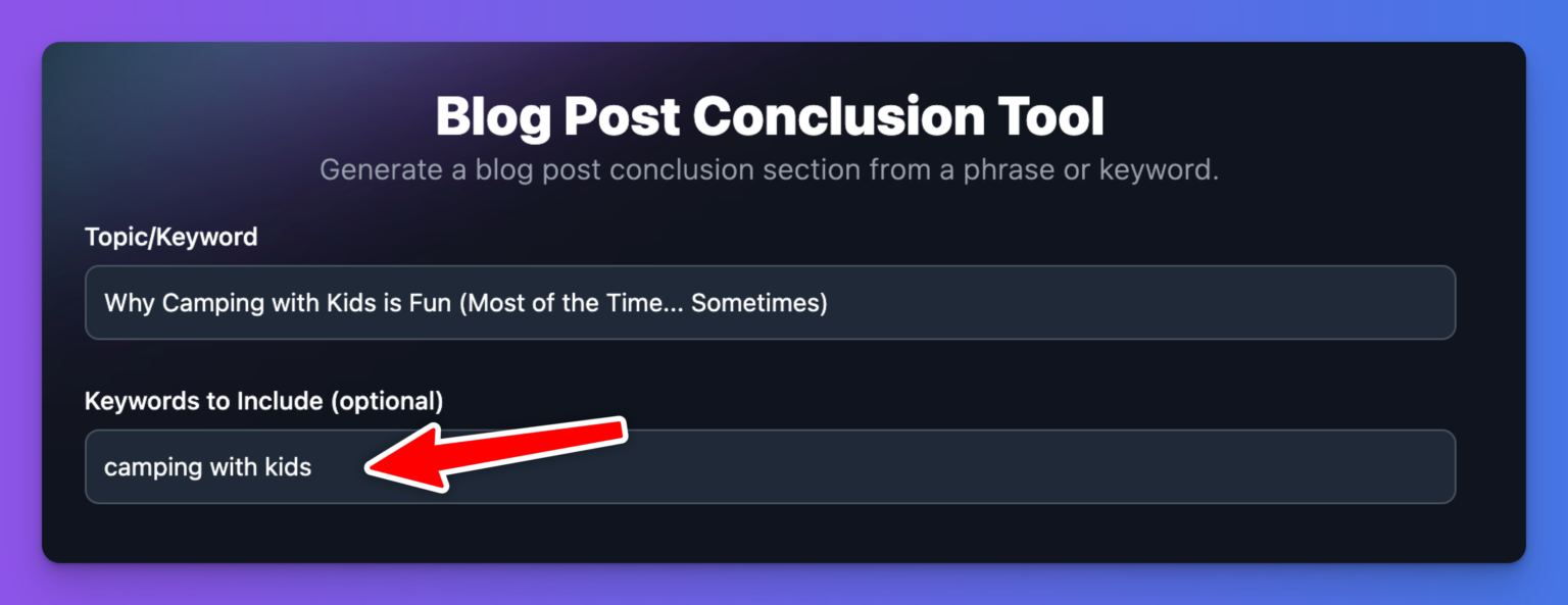 Blog Conclusion Generator: Free AI Conclusion Maker (Blog Posts)