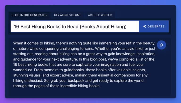 Blog Introduction Generator: Free AI SEO Blog Post Introductions