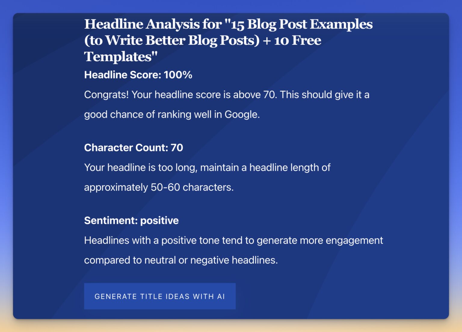 Free Headline Analyzer: SEO Headline Tool (for Higher Rankings)