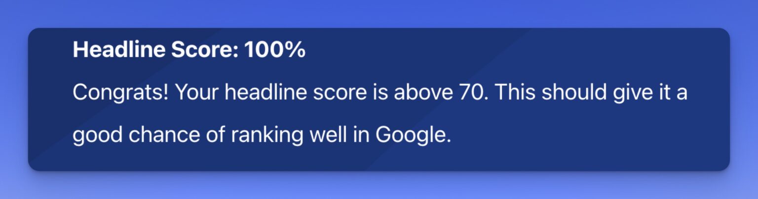 Free Headline Analyzer: SEO Headline Tool (for Higher Rankings)