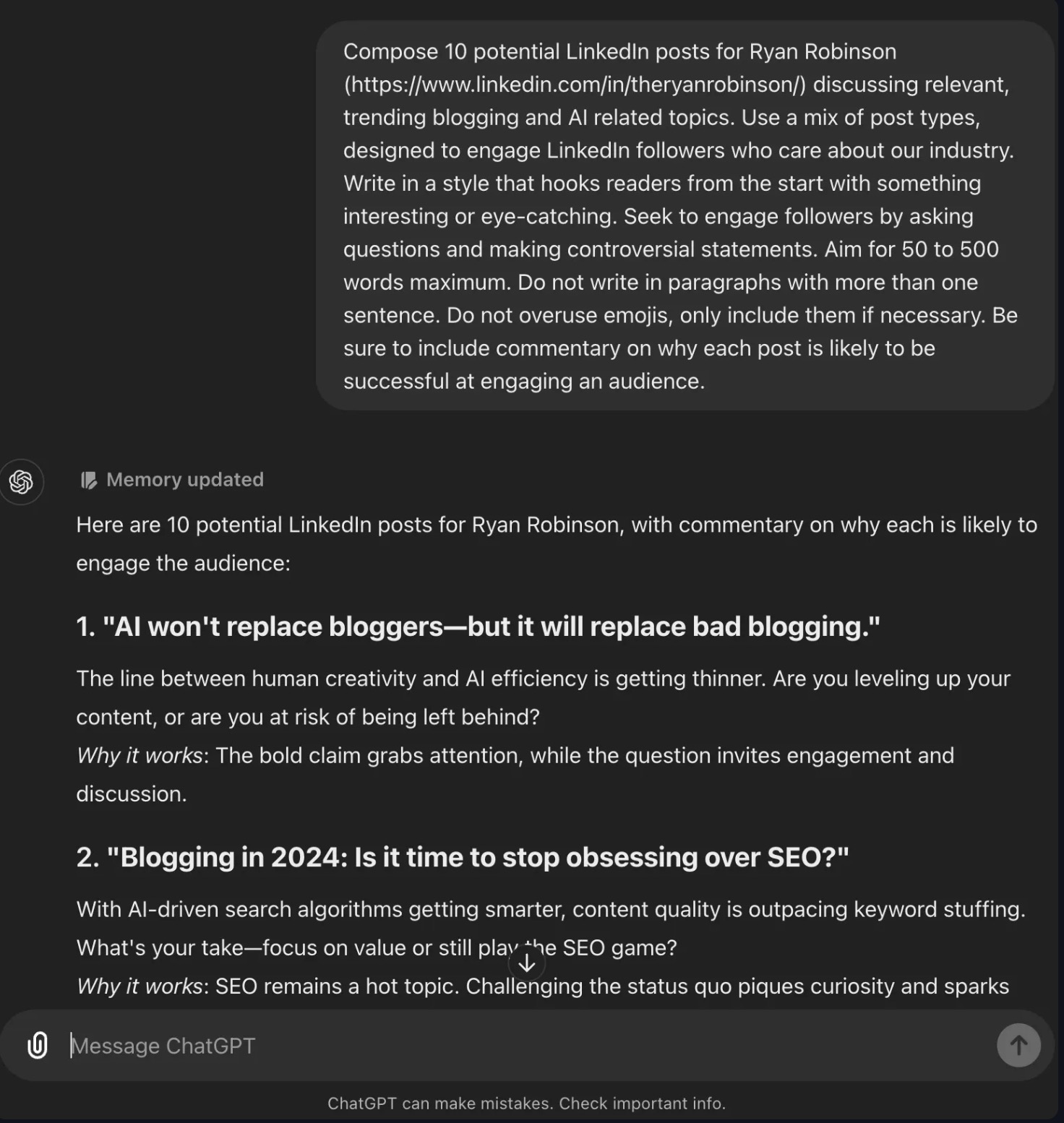 16+ Best ChatGPT Prompts for Writing (My AI Prompt Formula) - Budget Buddy