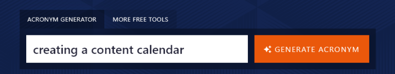 Free AI Acronym Generator: Get Custom Acronym Ideas (No Login)