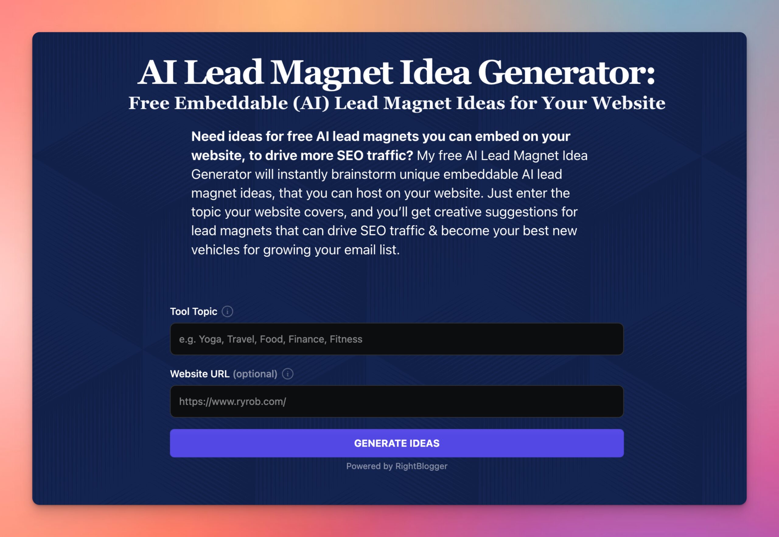 Free Lead Magnet Idea Generator: Get AI Lead Magnet Ideas