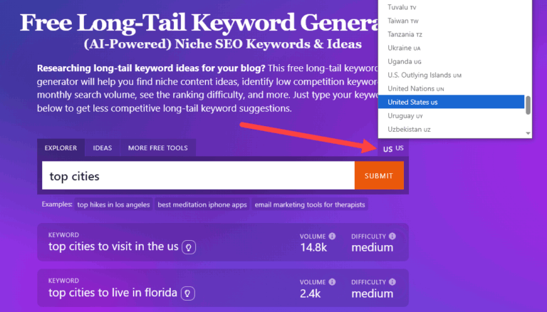 Free Long-Tail Keyword Generator (AI): Niche SEO Keywords