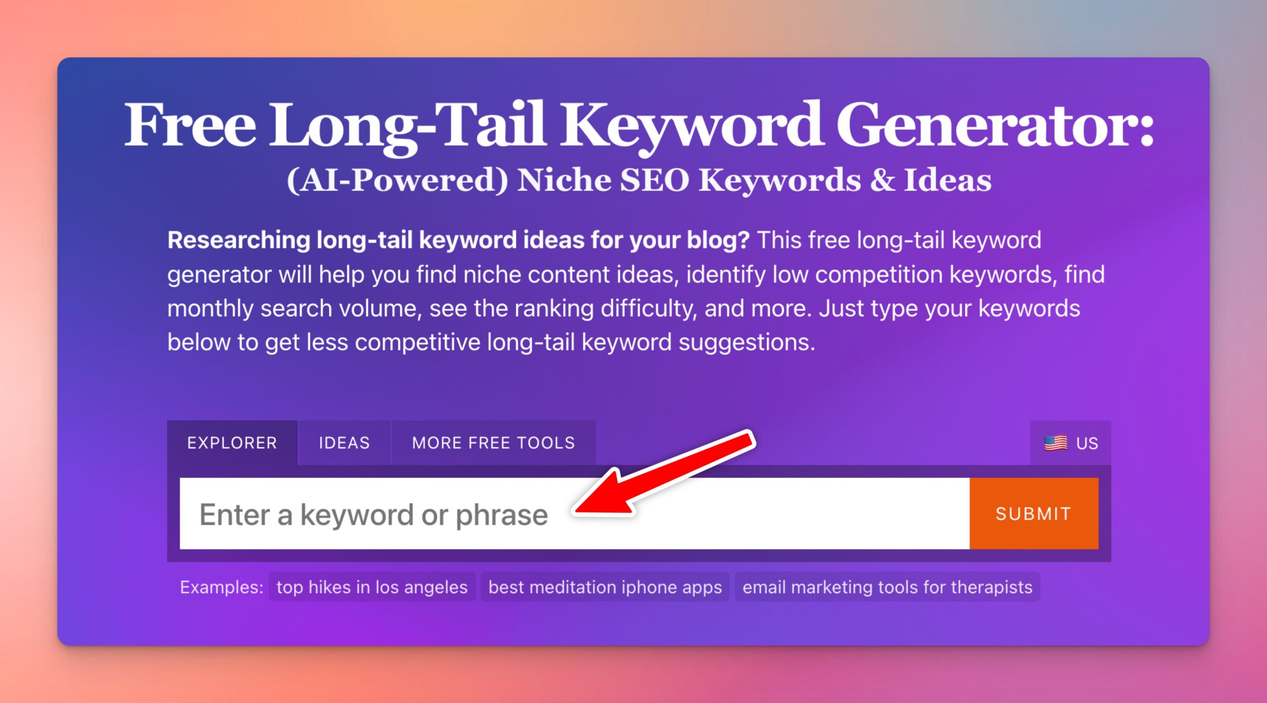 Free Long-Tail Keyword Generator (AI): Niche SEO Keywords