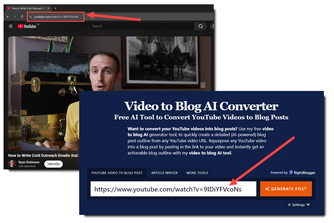 Video to Blog AI: 100% Free (No Login) YouTube Converter Tool
